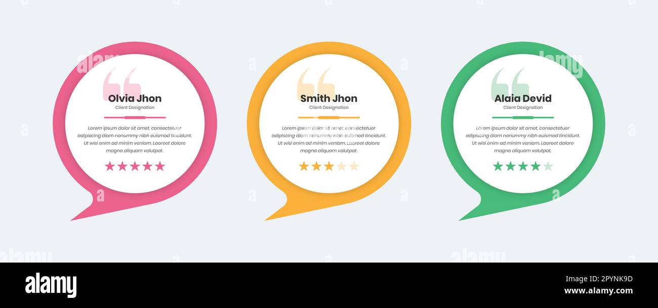 Minimalistic client feedback ui element with circular speech bubble ...