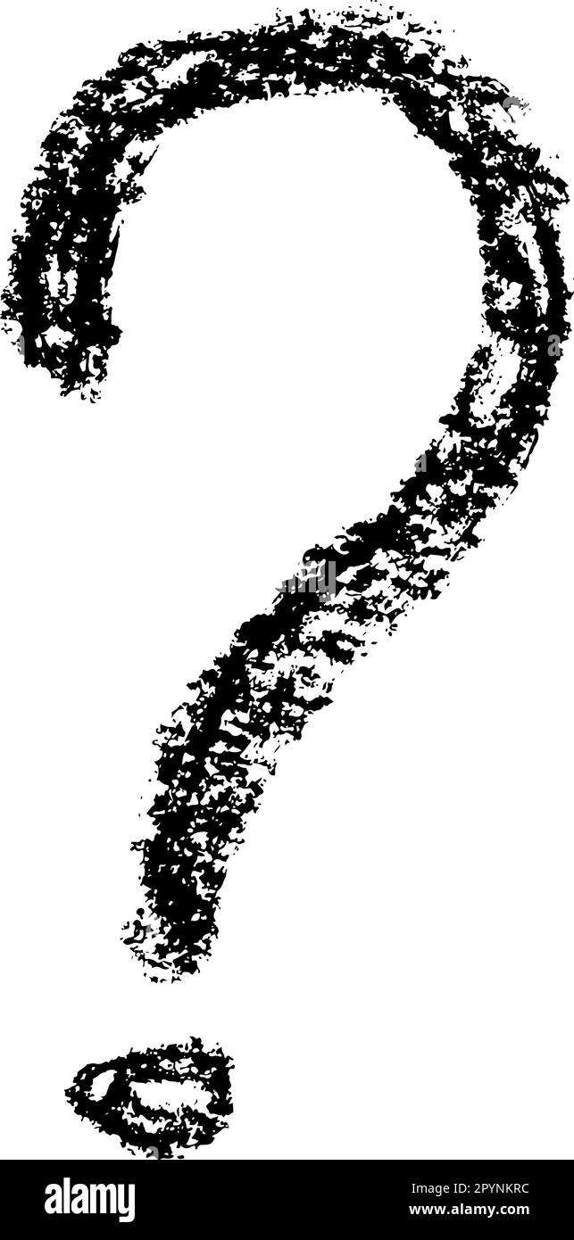 Chalk Textured Question Mark Sign Stock Vector Image & Art - Alamy