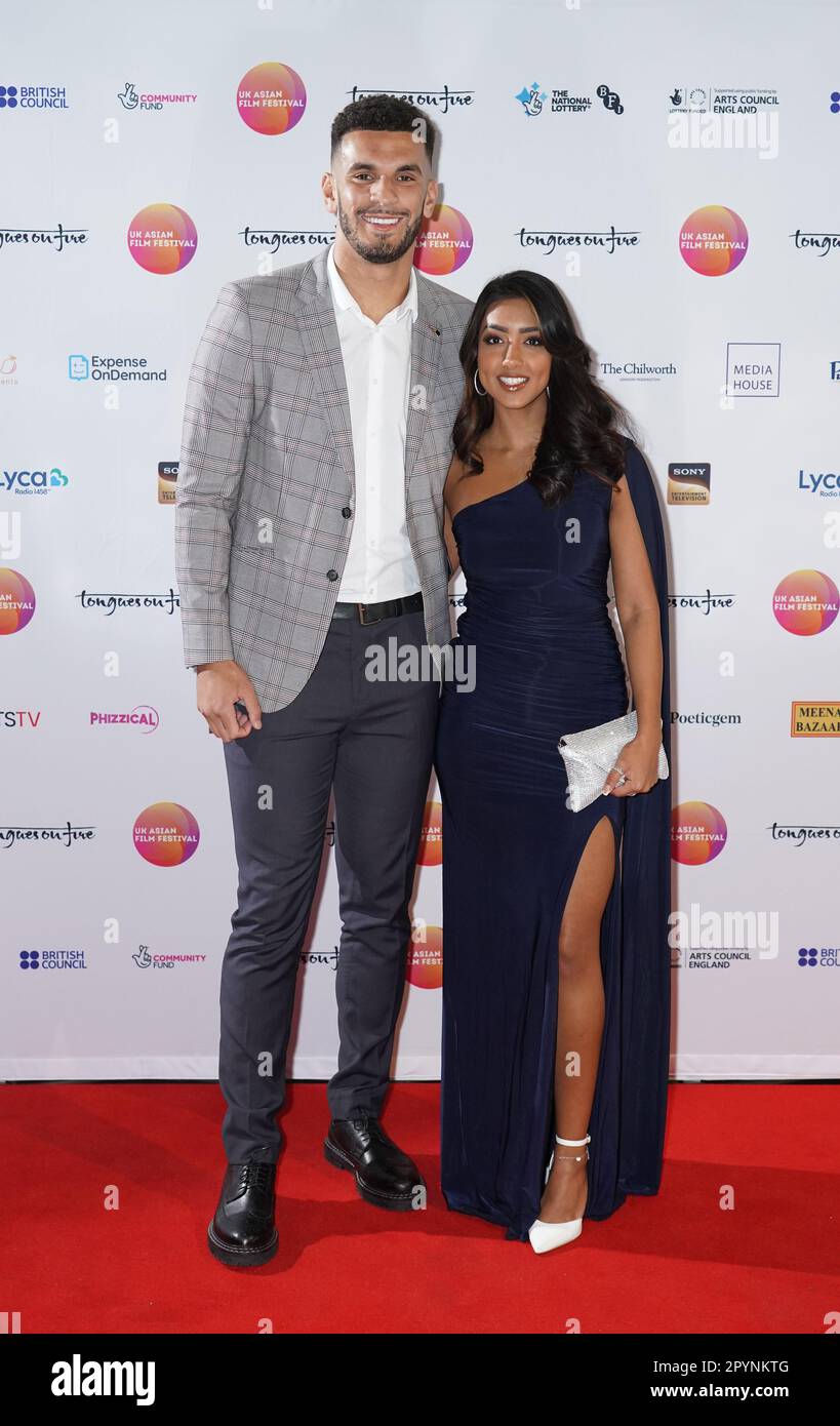 Kai Fagan and Sanam Harrinanan attending the UK Asian Film Festival ...