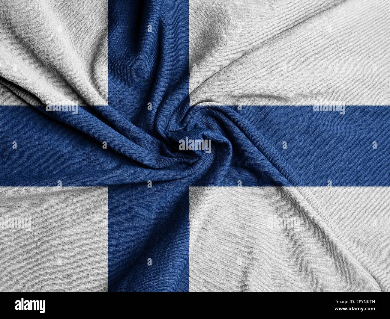 Fabric Flag of the Finland, National Flag of the Finland Stock Photo ...