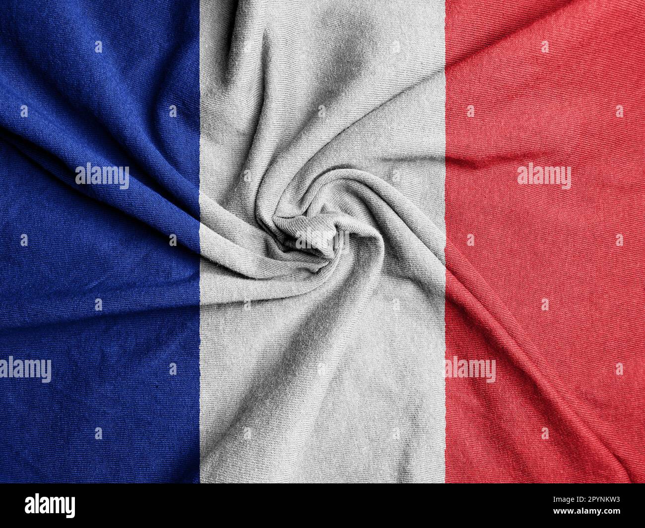 Fabric Flag of the France, National Flag of the France Stock Photo - Alamy