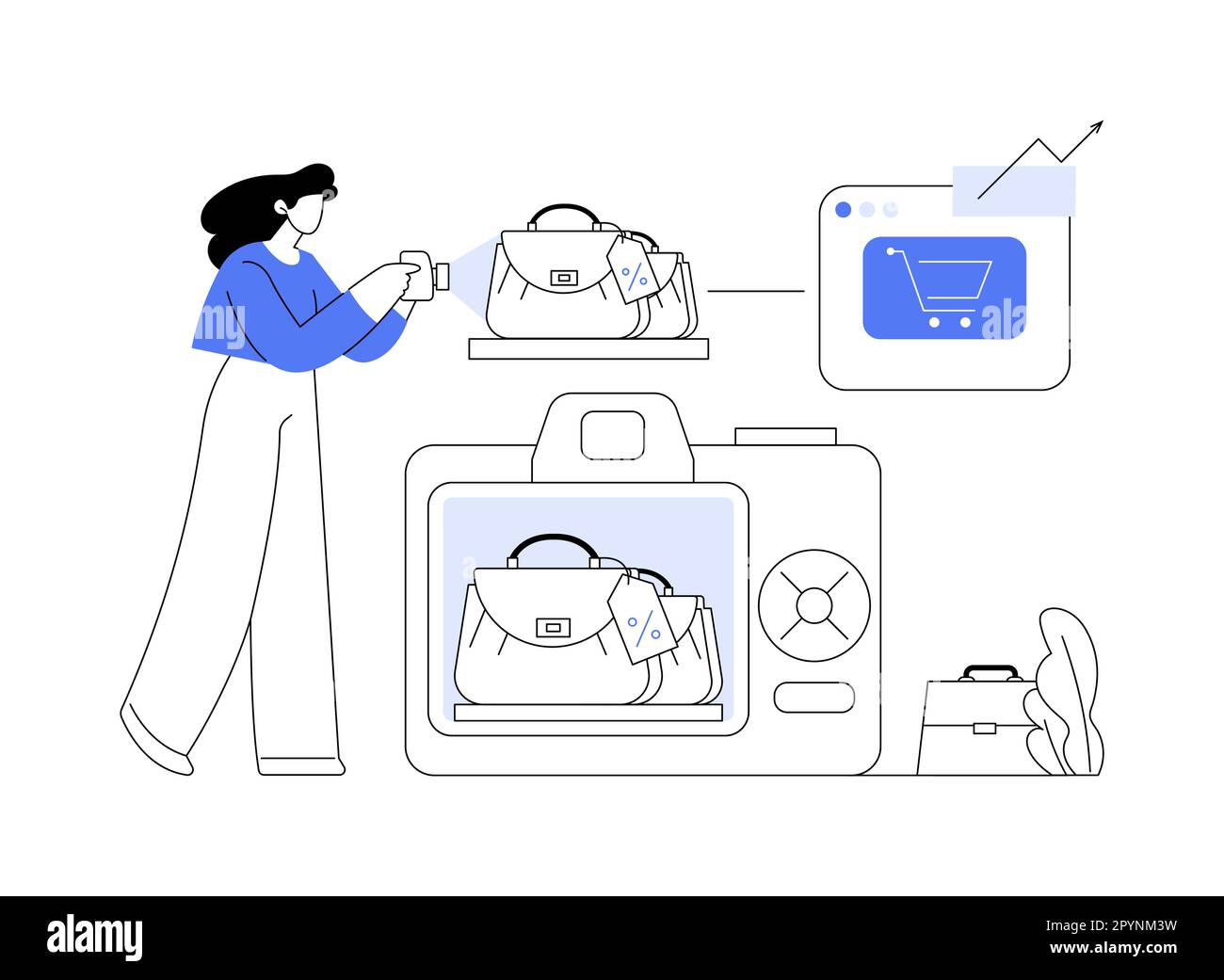 Promoting online shop abstract concept vector illustration Stock Vector ...