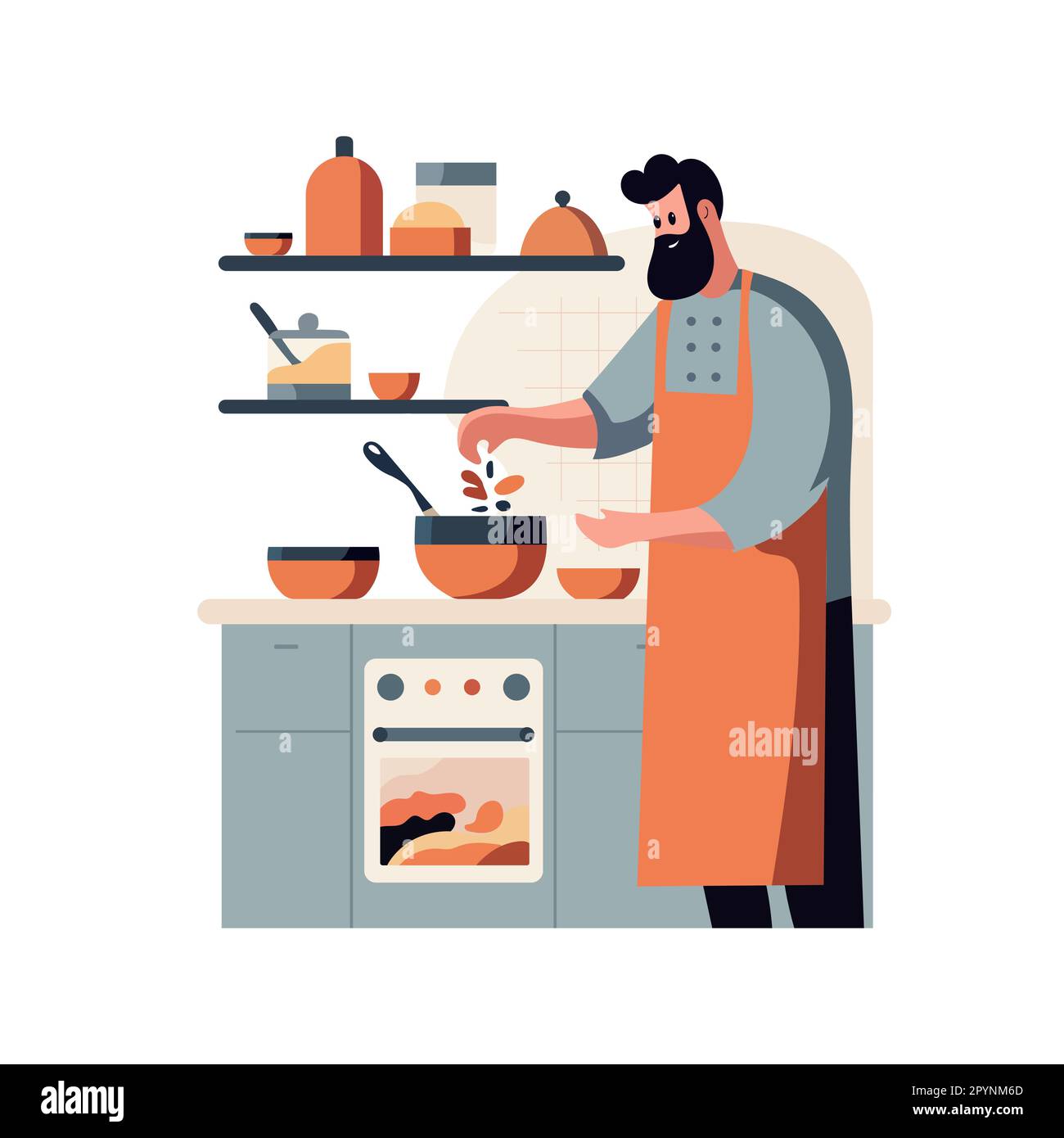 Someone Cooking Cartoon