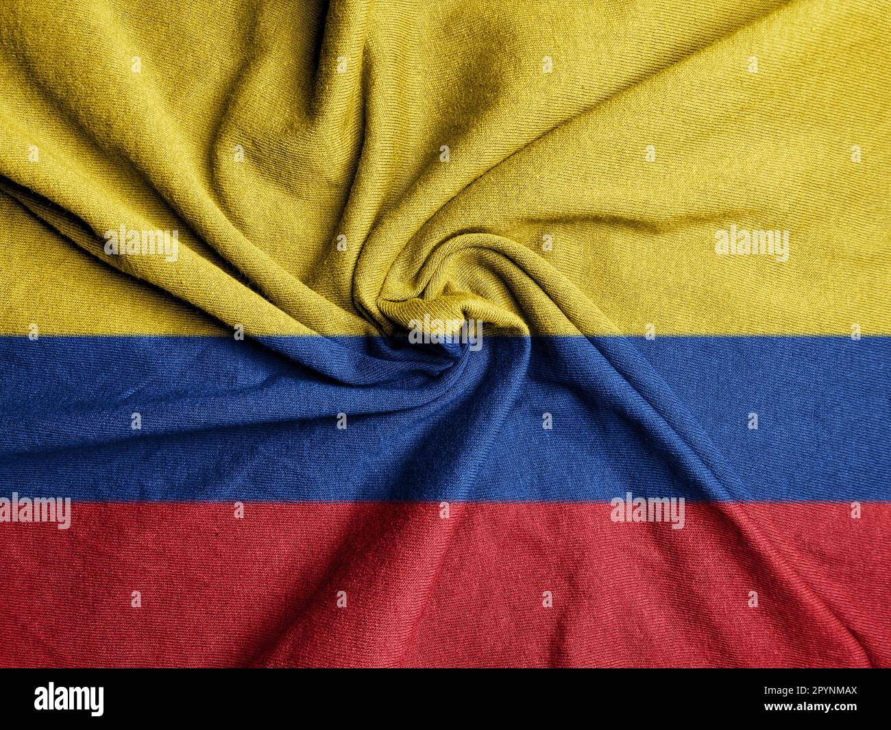 Fabric Flag of the Colombia, National Flag of the Colombia Stock Photo ...