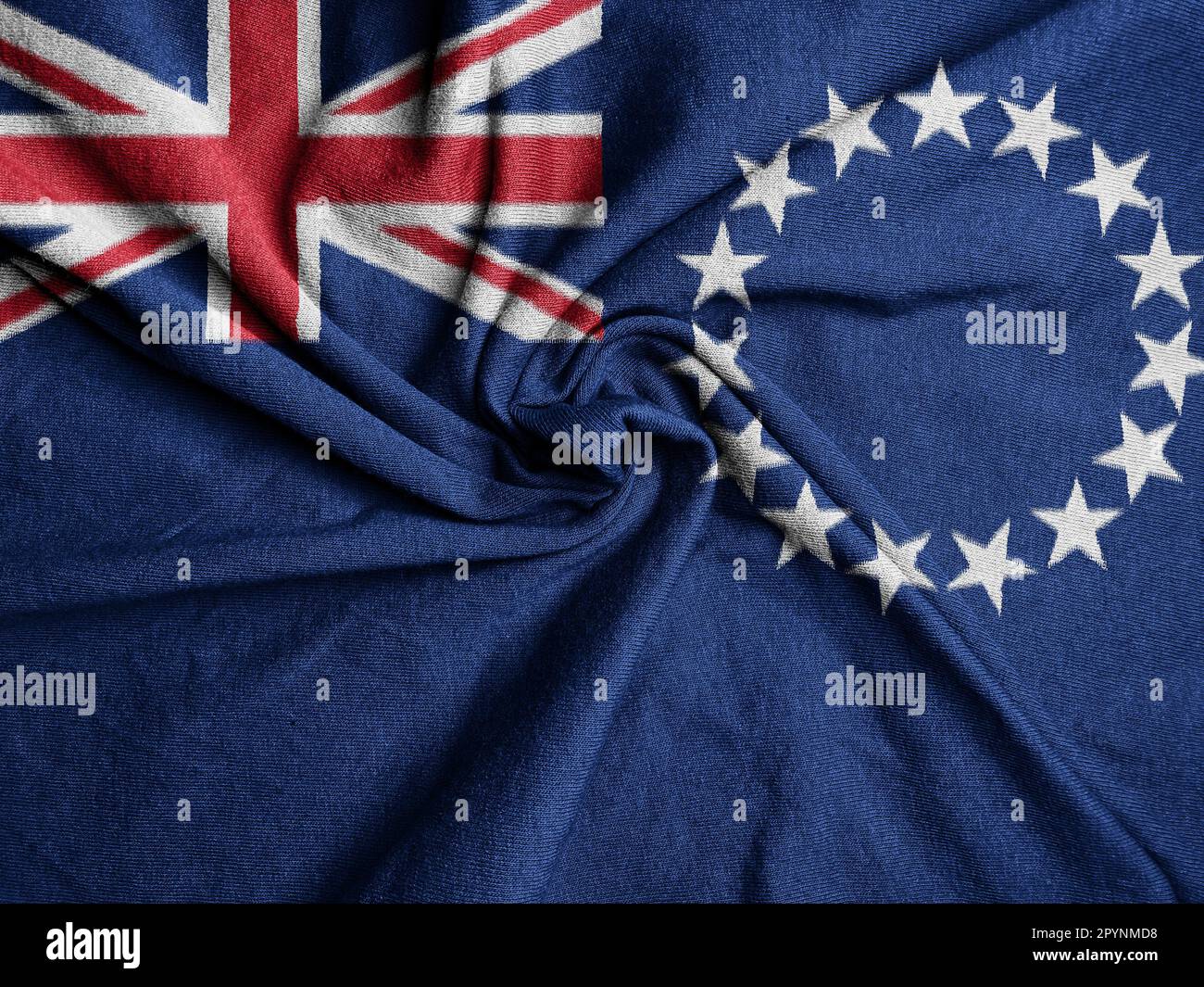 Fabric Flag of the Cook Islands, National Flag of the Cook Islands ...