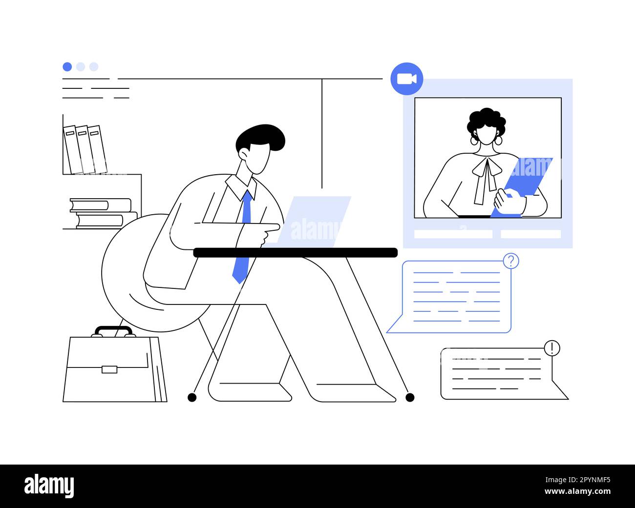 Business consultant abstract concept vector illustration Stock Vector ...