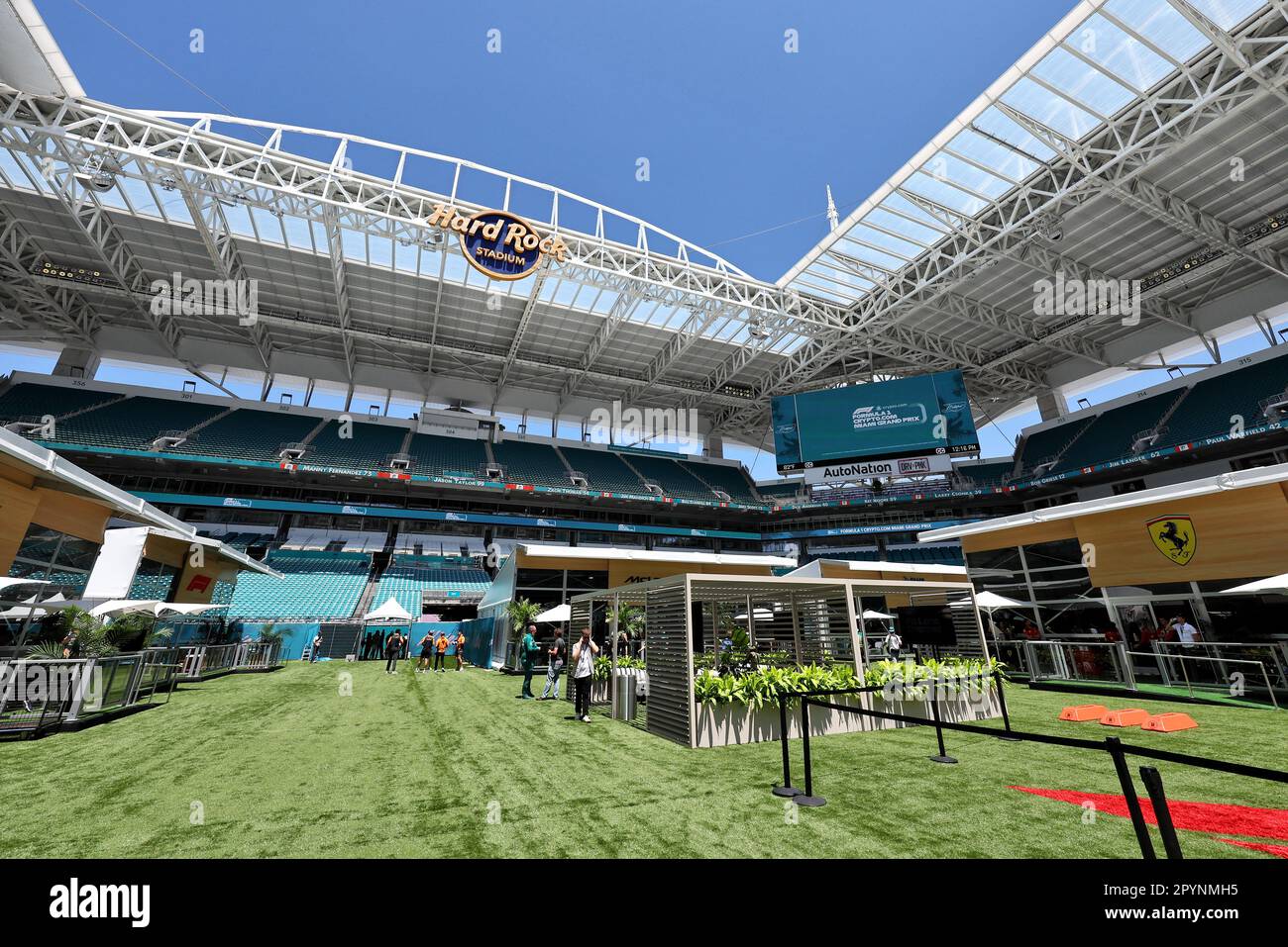 Miami, USA. 04th May, 2023. Circuit atmosphere - the F1 Paddock ...