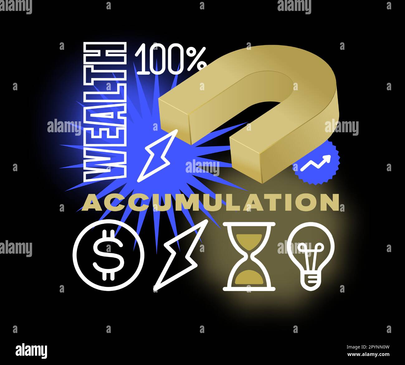 3d render investment blue Stock Vector Images - Alamy