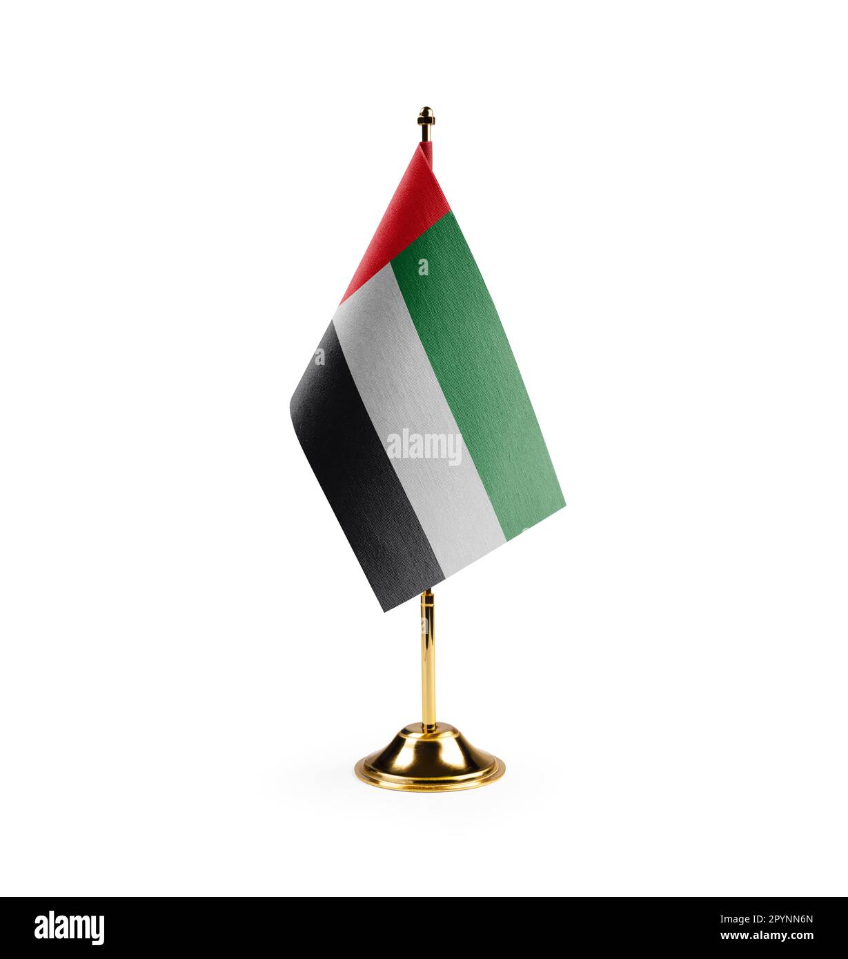 Small national flag of the Arab Emirates on a white background Stock ...
