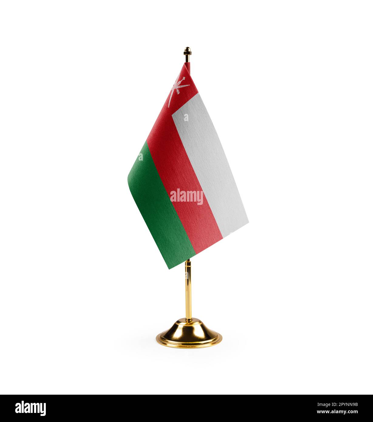 Small national flag of the Oman on a white background Stock Photo - Alamy