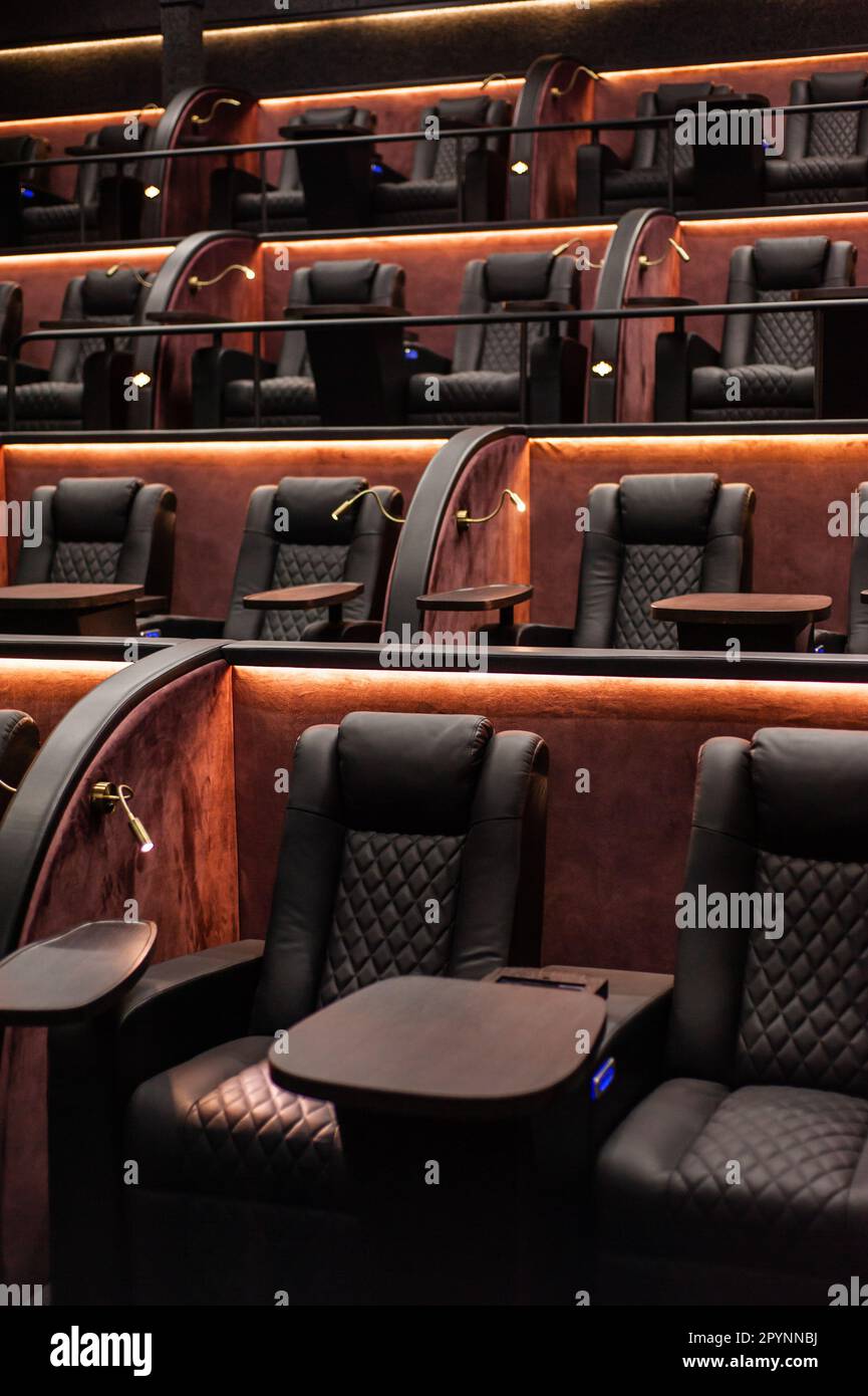 The cinema house. Inside. Mock up Stock Photo - Alamy