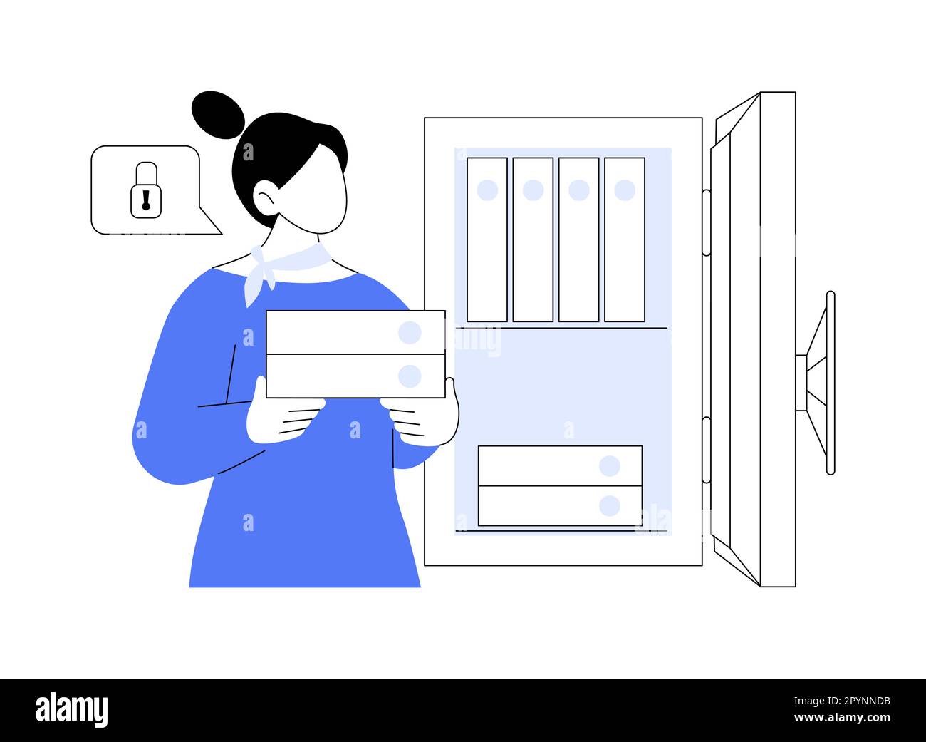 Confidentiality documents abstract concept vector illustration Stock ...