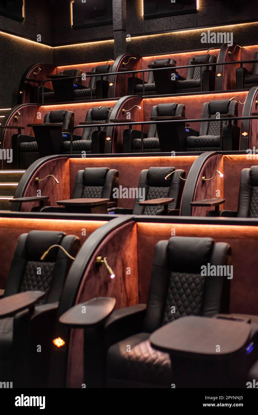 The cinema house. Inside. Mock up Stock Photo - Alamy