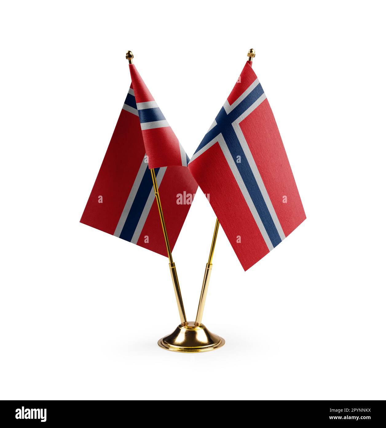 Small national flags of the Norway on a white background Stock Photo ...