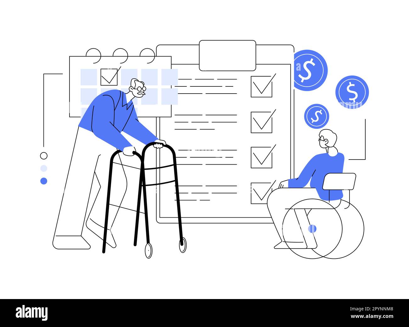 Social-security benefit abstract concept vector illustration Stock ...