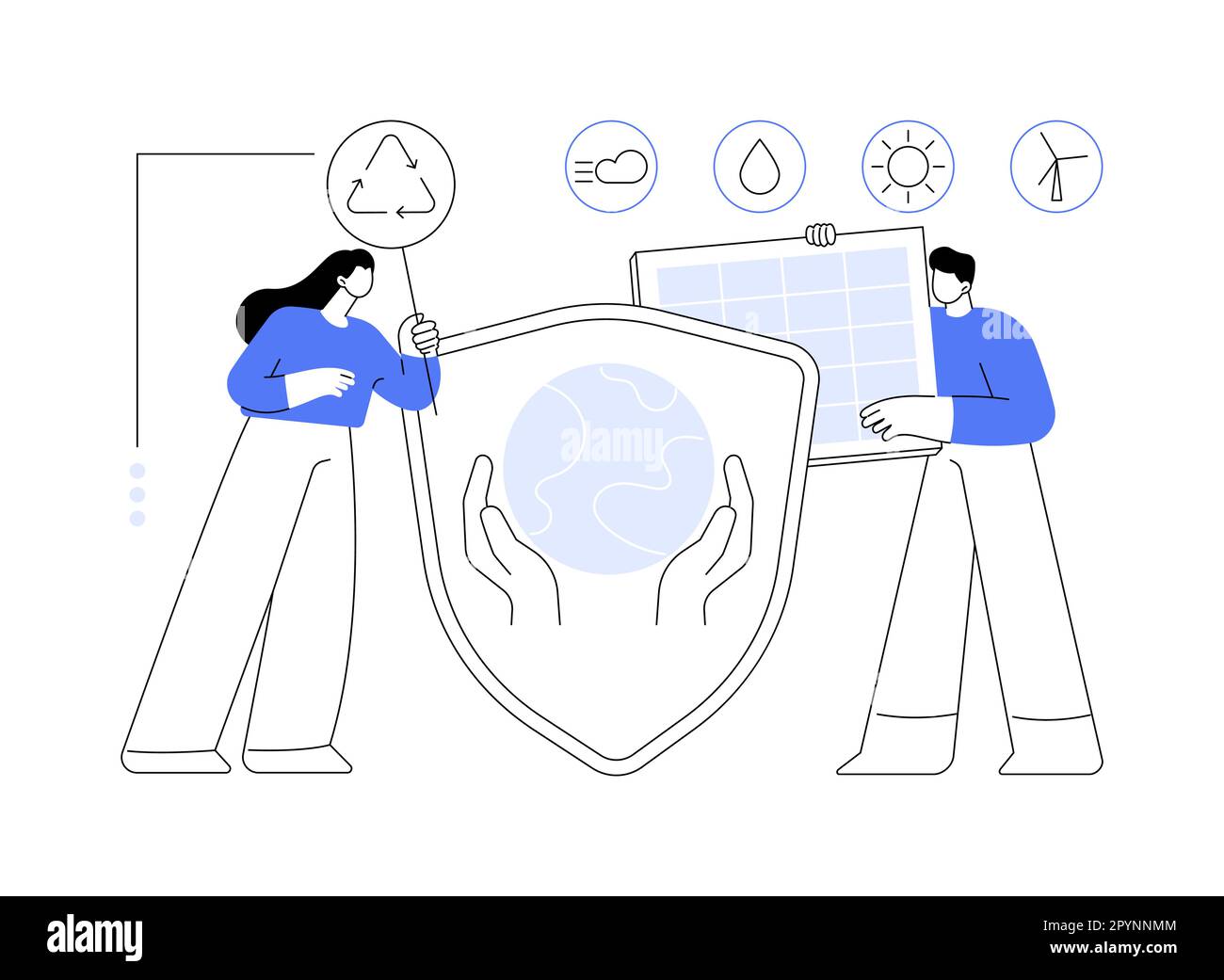 Resources protection abstract concept vector illustration Stock Vector ...