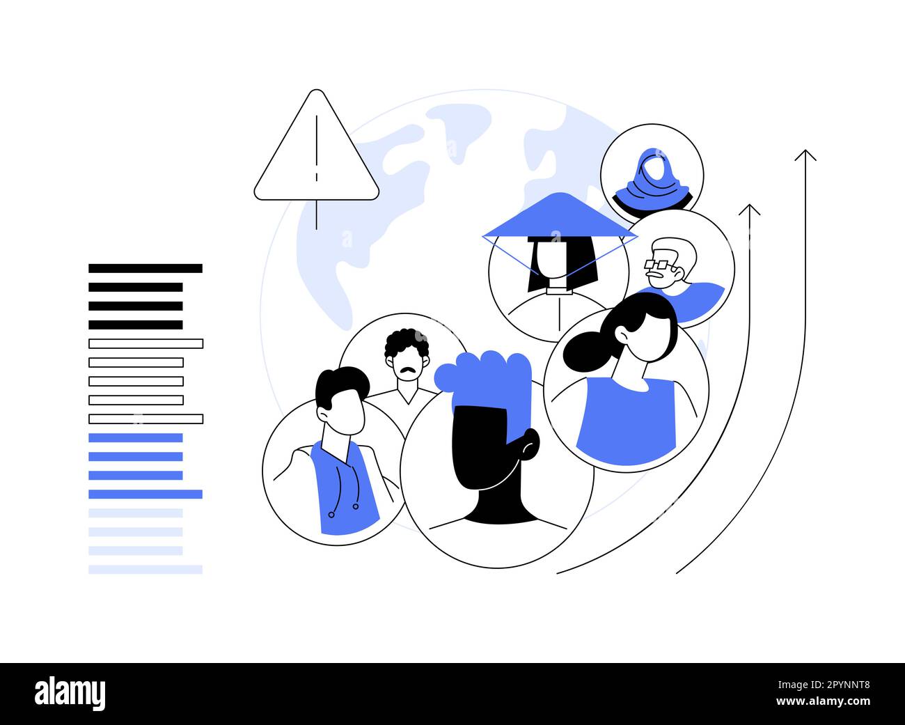 Overpopulation Abstract Concept Vector Illustration Stock Vector Image