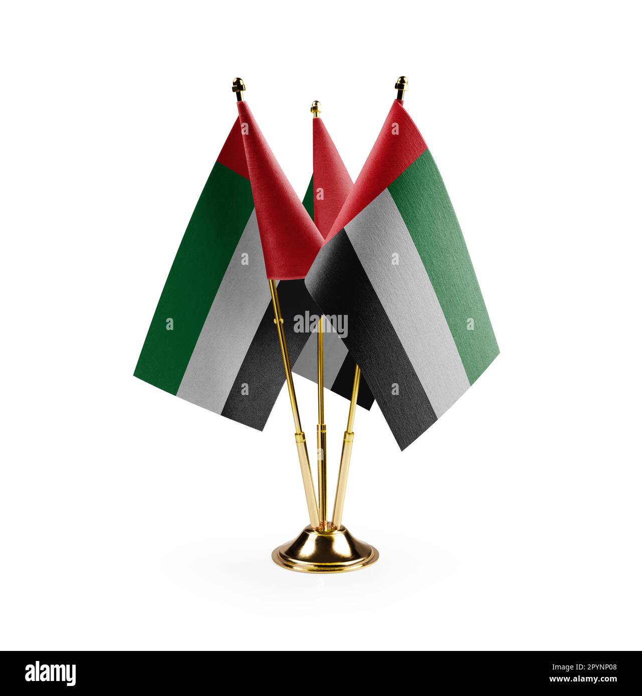 Small national flags of the Arab Emirates on a white background Stock ...