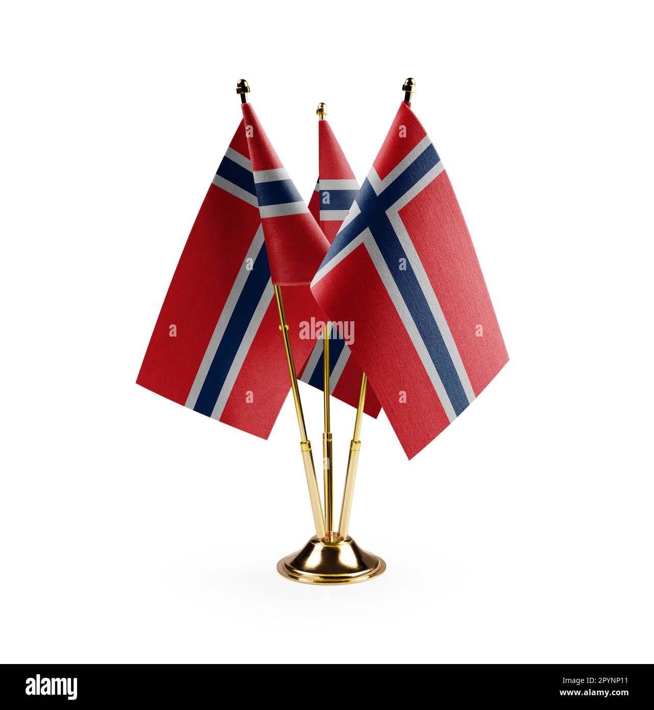 Small national flags of the Norway on a white background Stock Photo ...