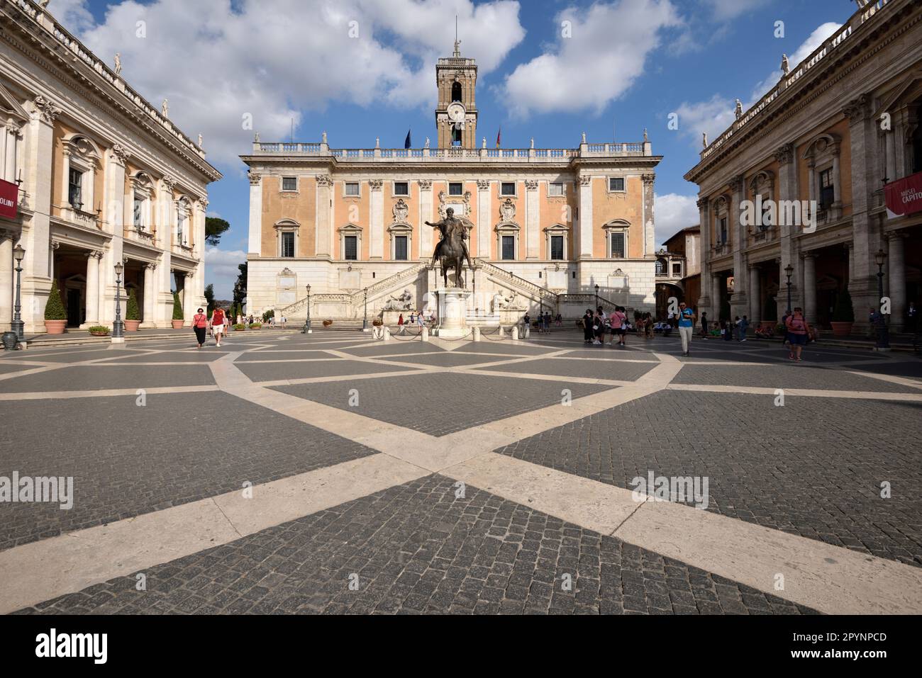 Piazza del Campidoglio, Rome, Italy Stock Photo - Alamy