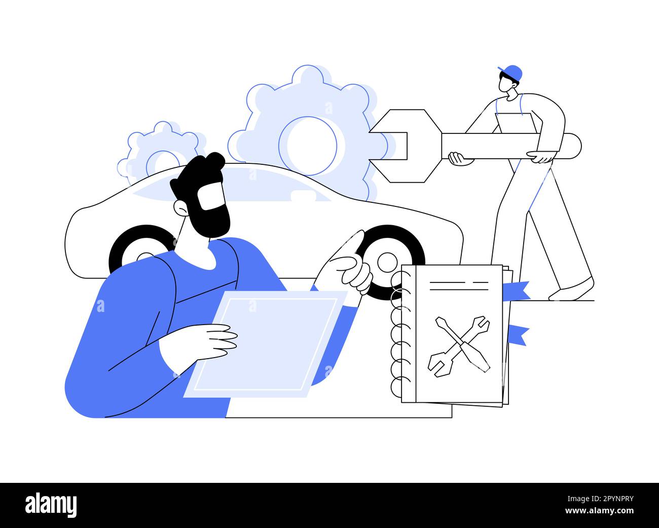 Car service abstract concept vector illustration Stock Vector Image & Art - Alamy