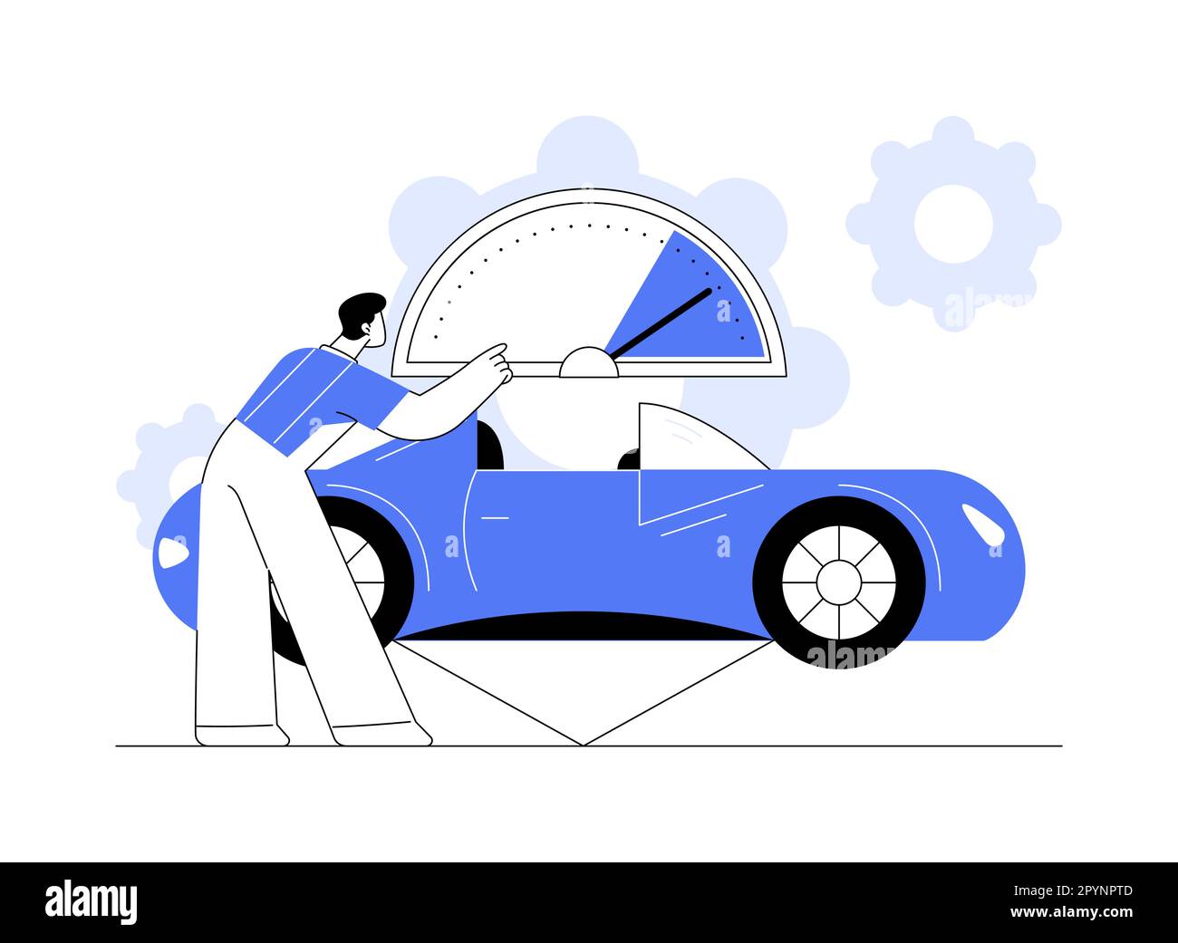 Car tuning abstract concept vector illustration Stock Vector Image ...