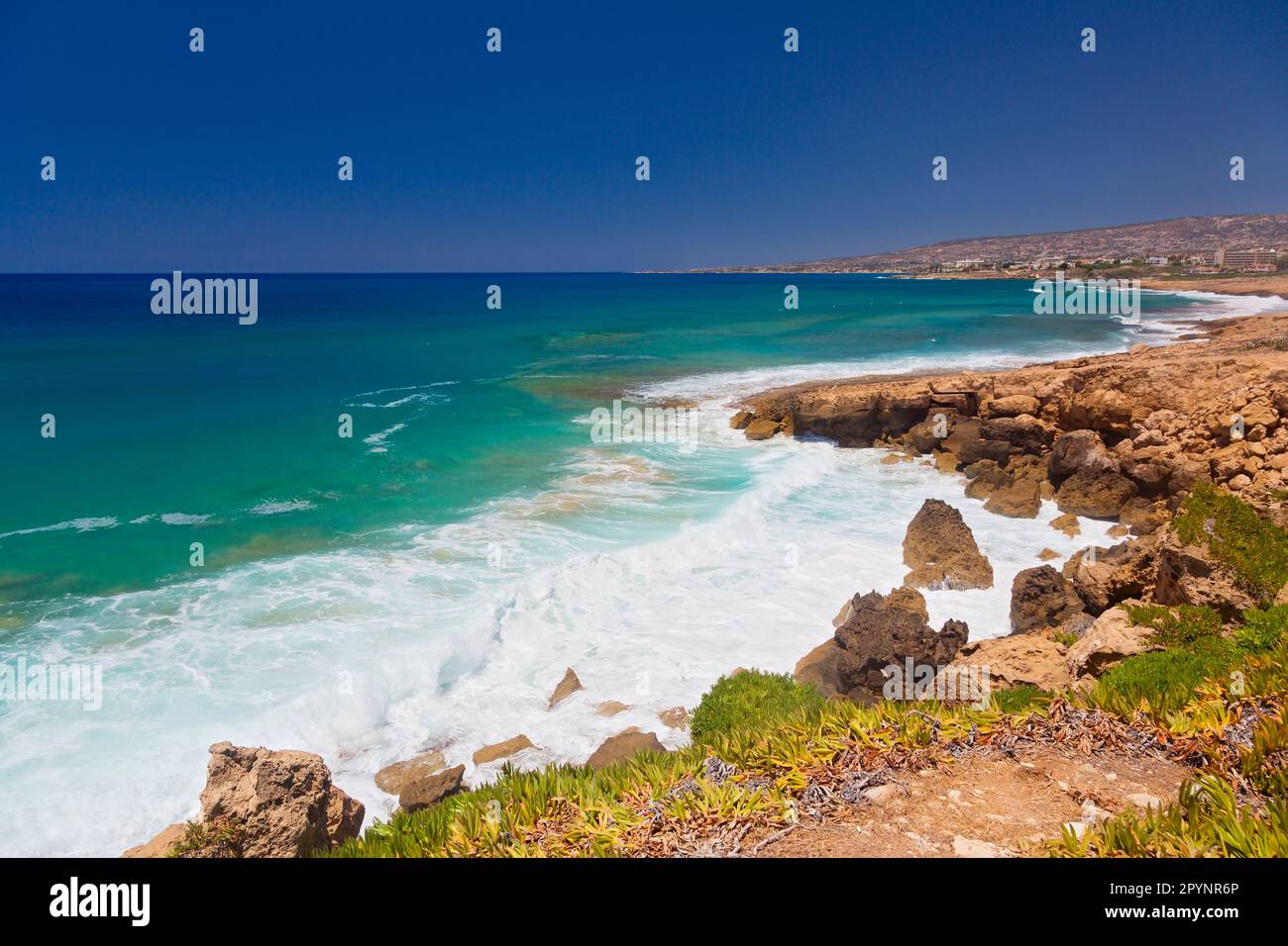 Beautiful beach near Paphos, Cyprus Stock Photo - Alamy