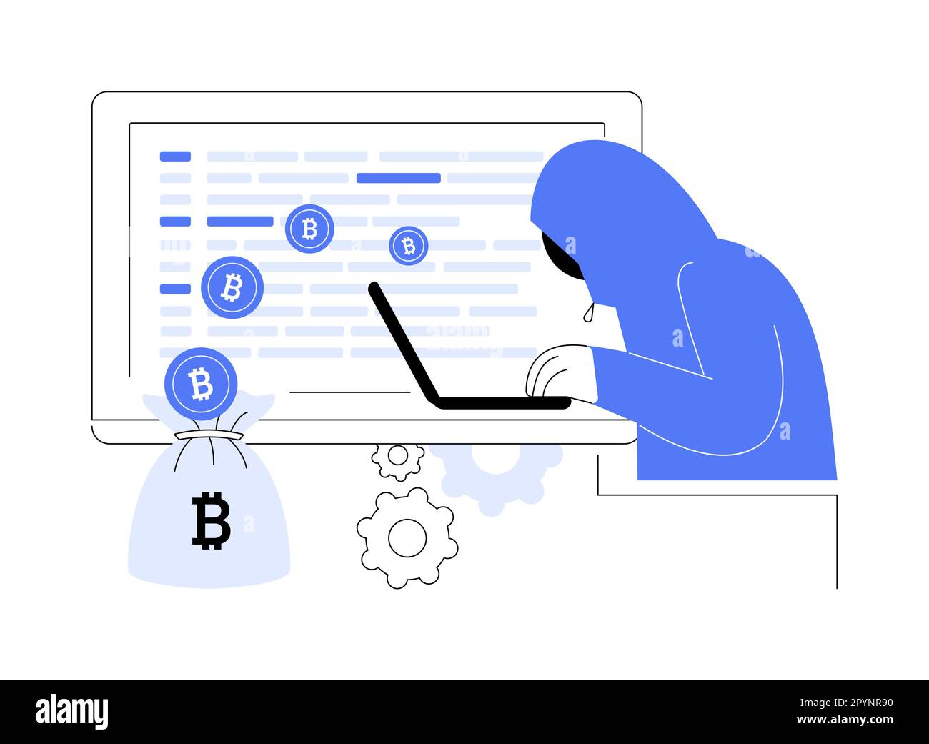 Hidden mining abstract concept vector illustration Stock Vector Image ...