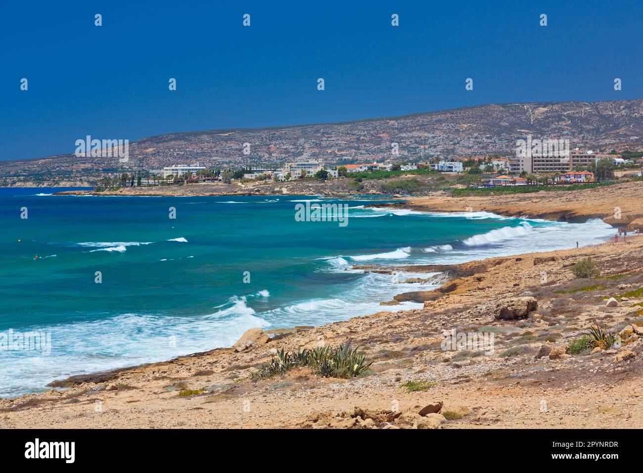 Beautiful beach near Paphos, Cyprus Stock Photo - Alamy