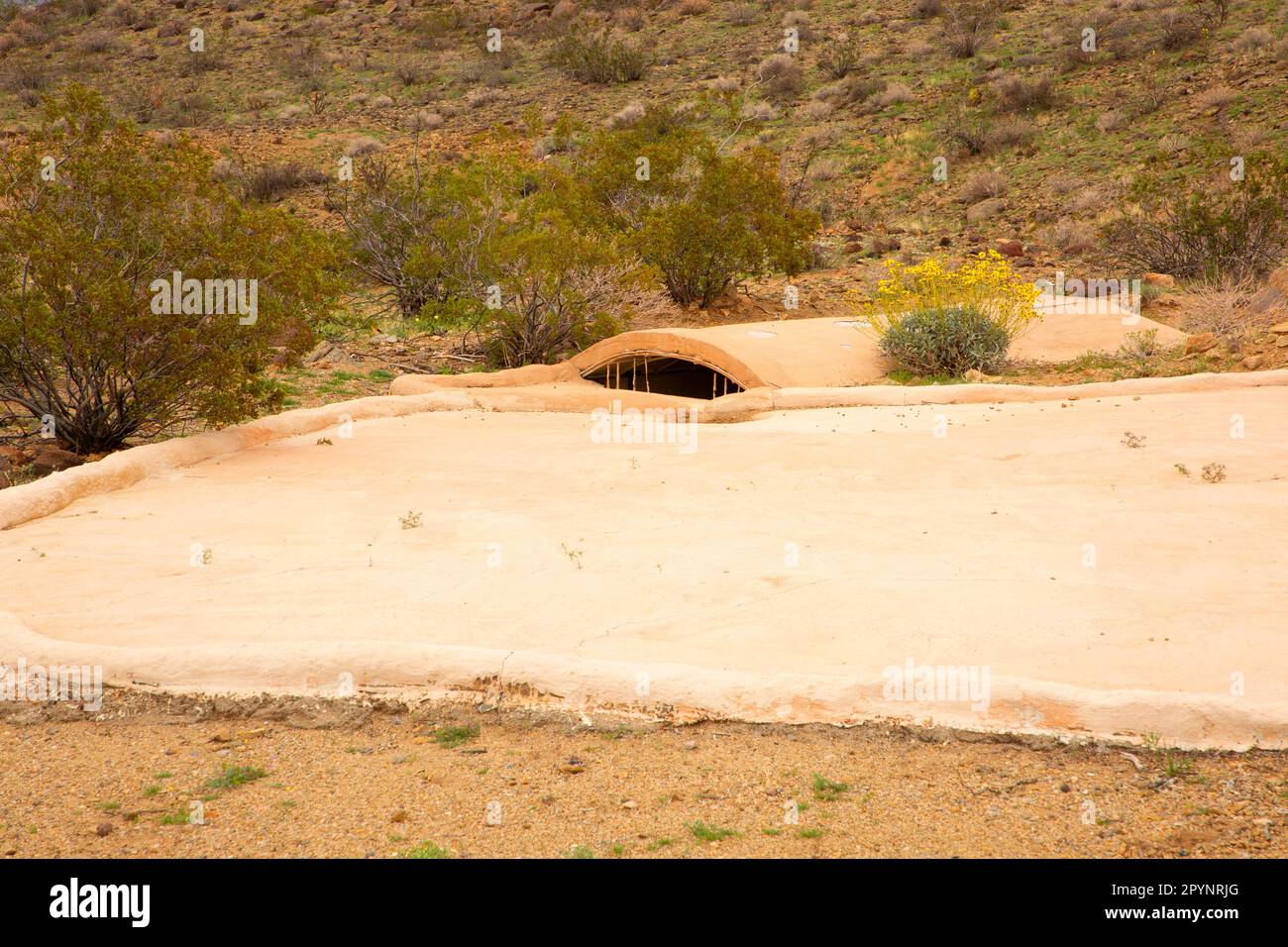 Water for Wildlife guzzler, Clipper Mountain Wilderness, Mojave Trails ...