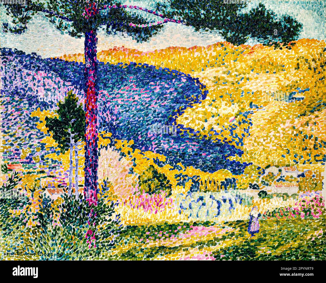 Abstract pointillism painting hi-res stock photography and images - Alamy