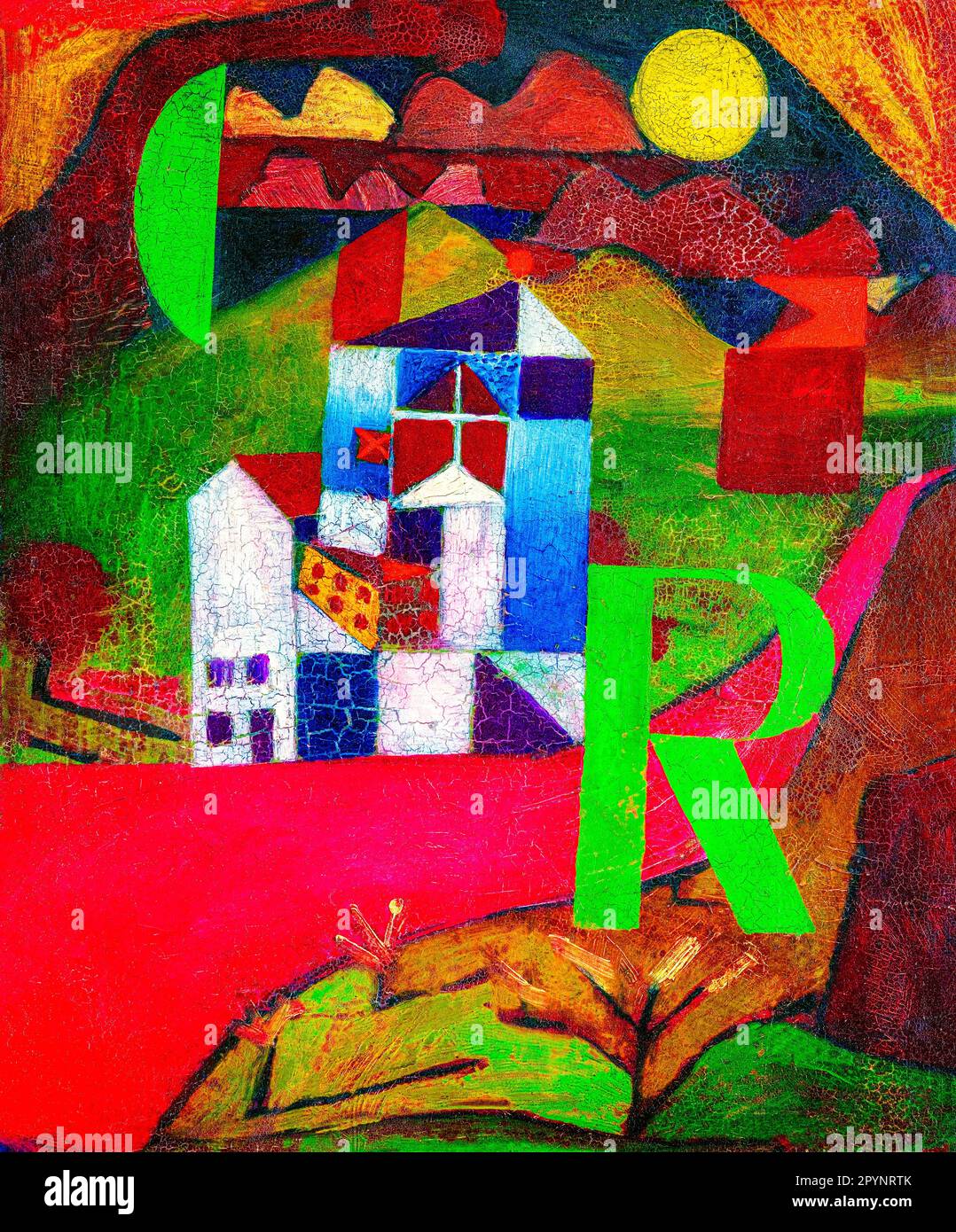 Villa R painting in high resolution by Paul Klee. Original from the ...