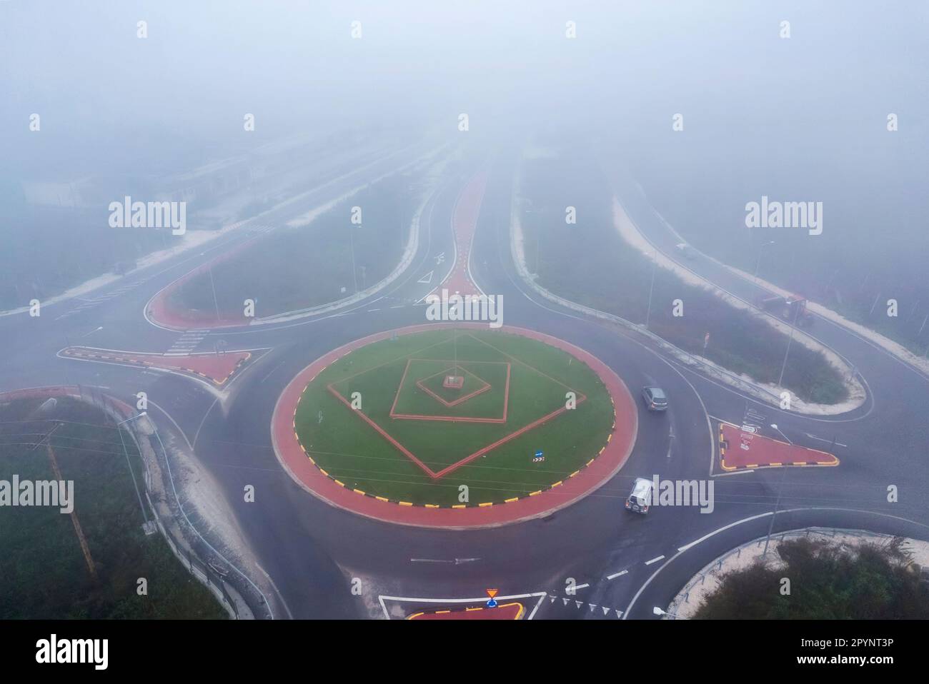 Roundabout junctions hi-res stock photography and images - Alamy