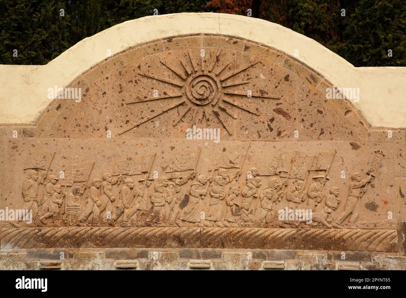 Gravesite fountain, Cesar Chavez National Monument, California Stock ...