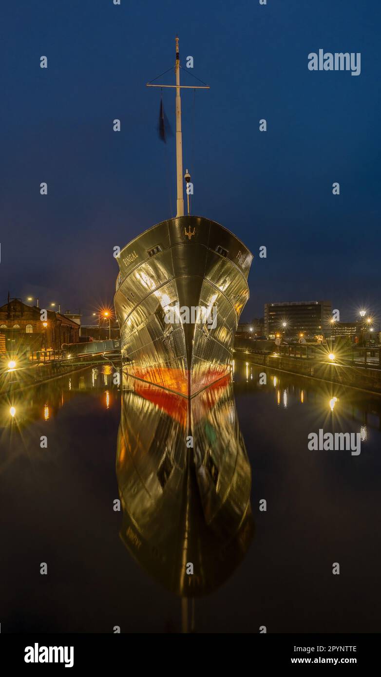 Fingal is a floating Hotel where you can stay on in Leith , Edinburgh ...