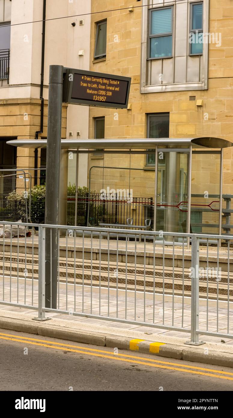 Trams from newhaven edinburgh hi-res stock photography and images - Alamy