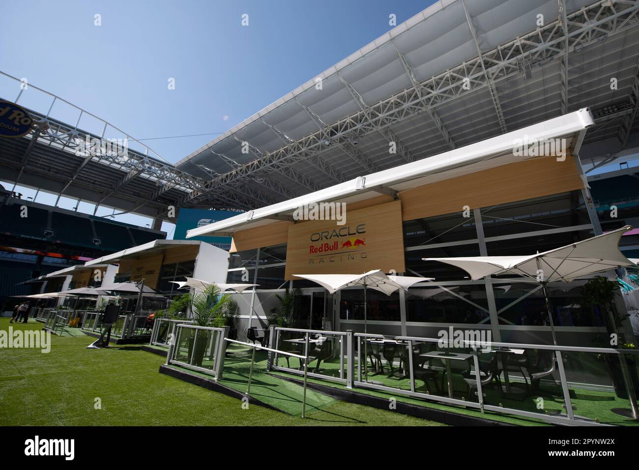 Miami, USA. 04th May, 2023. Red Bull Racing team building in the F1 ...