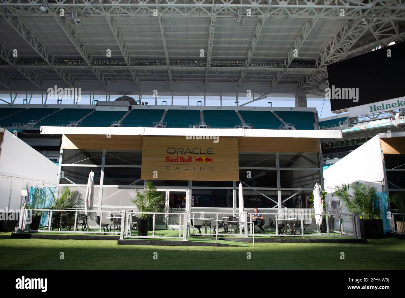 Miami, USA. 04th May, 2023. Red Bull Racing team building in the F1 ...