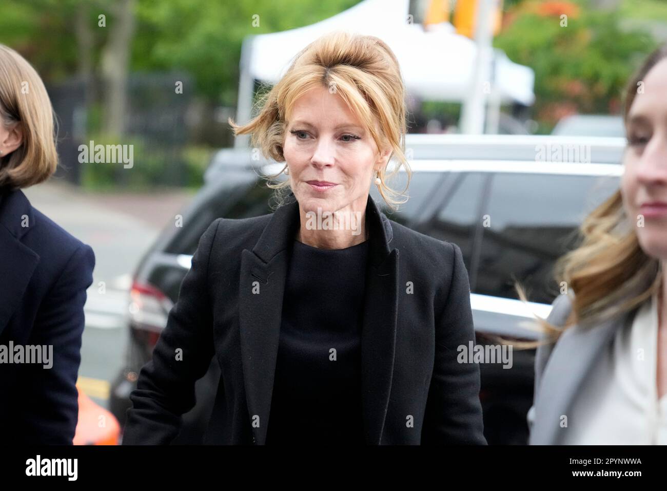 Roberta Myers, former editor-in-chief of Elle magazine, arrives to ...