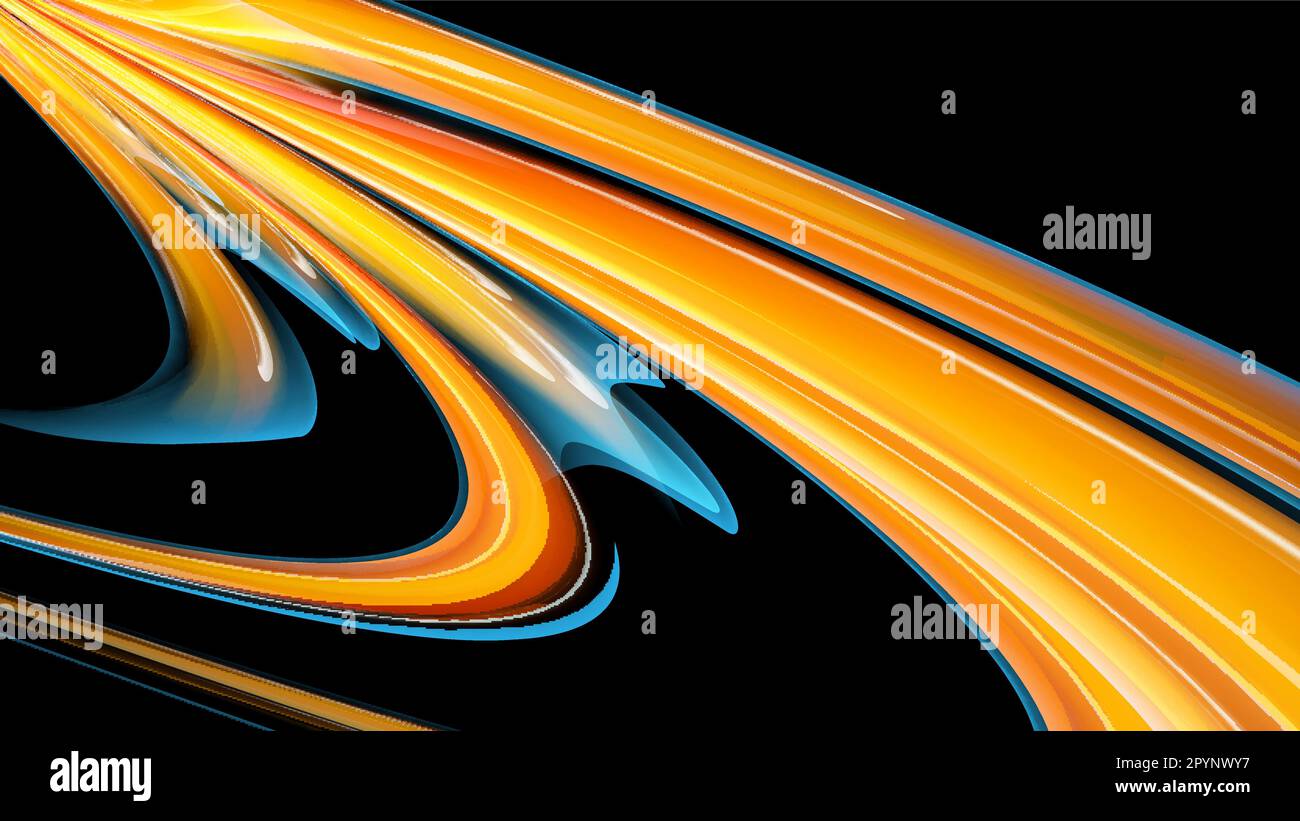 Beautiful bright motley yellow orange abstract energetic magical cosmic ...