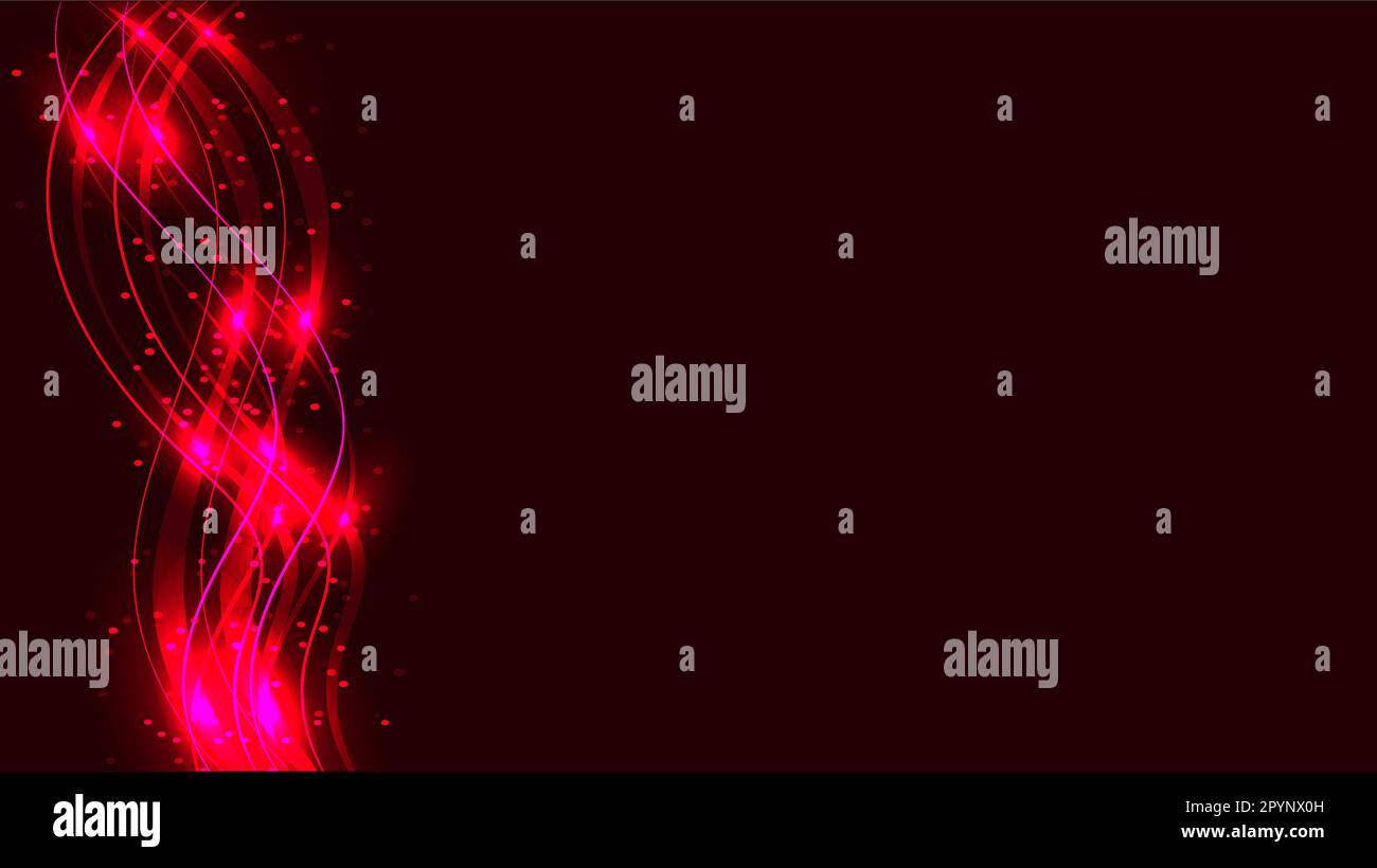 Dark red transparent abstract shiny magical cosmic magical energy lines ...