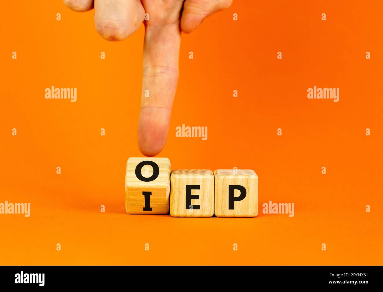IEP or OEP symbol. Concept words IEP initial enrollment period OEP open ...
