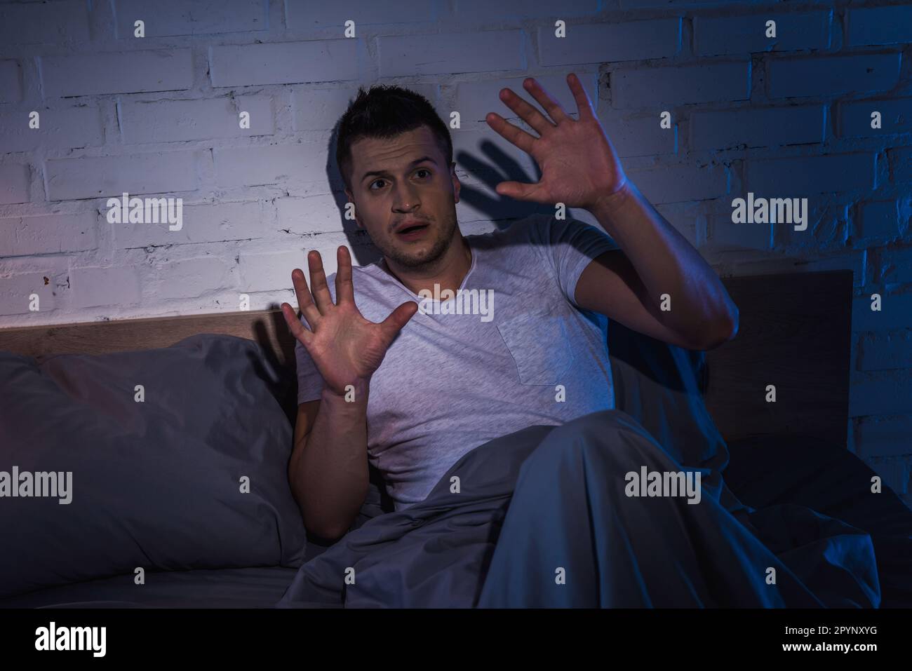 Man having nightmares hi-res stock photography and images - Alamy