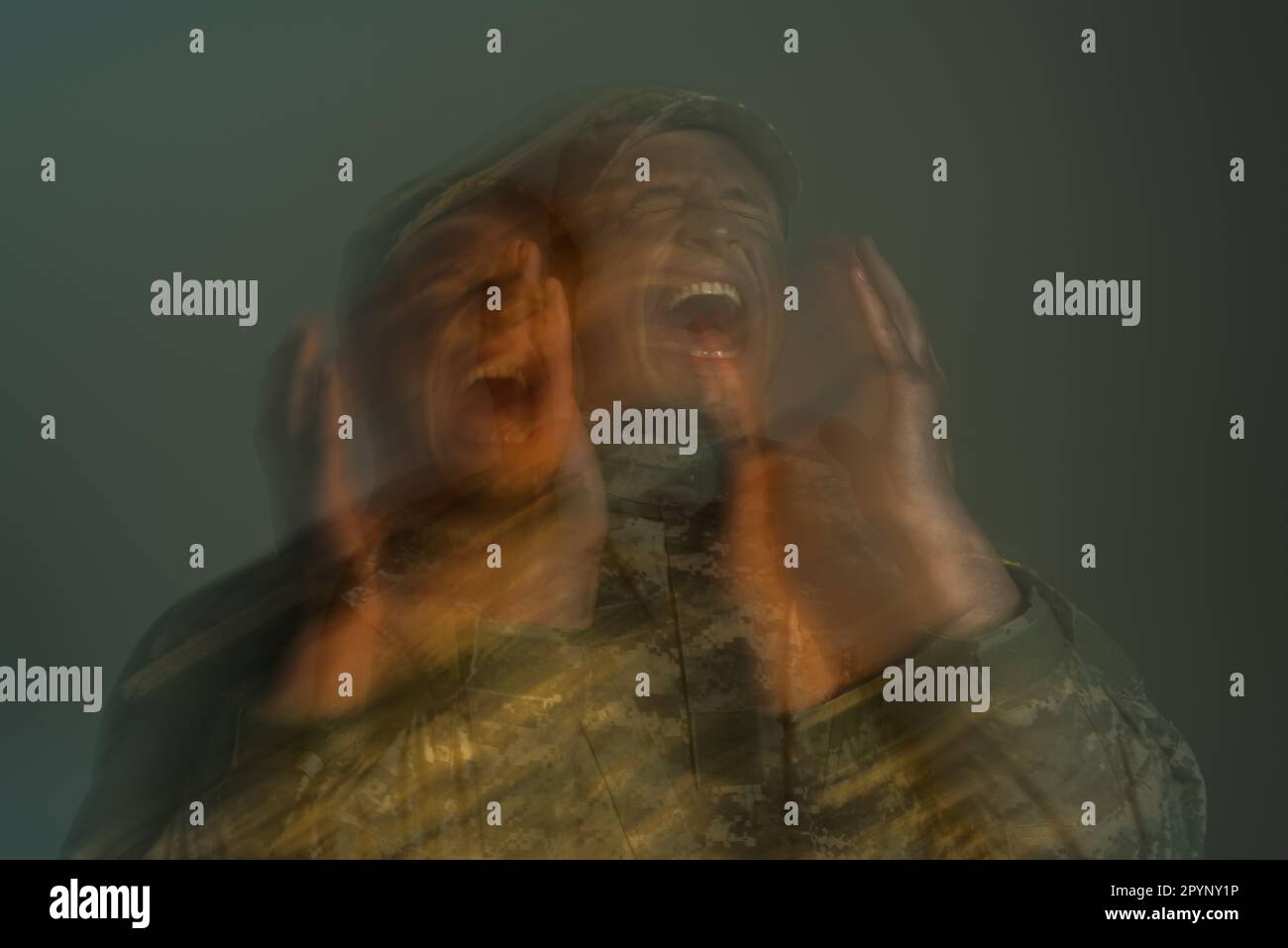 long exposure of soldier suffering from post traumatic stress disorder ...