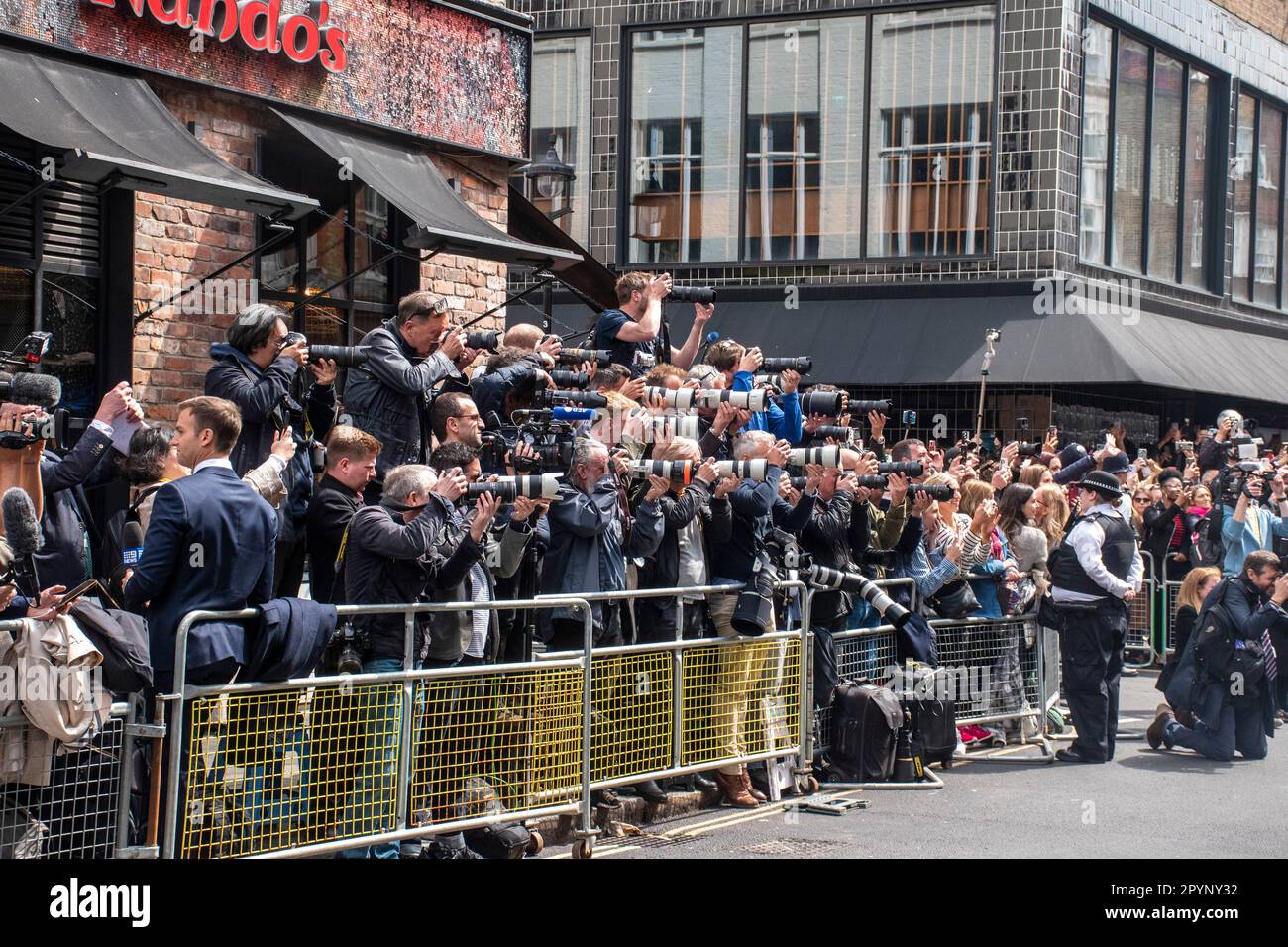 London, uk, 4 May 2023 Royal photographers. Prince William and his wife ...