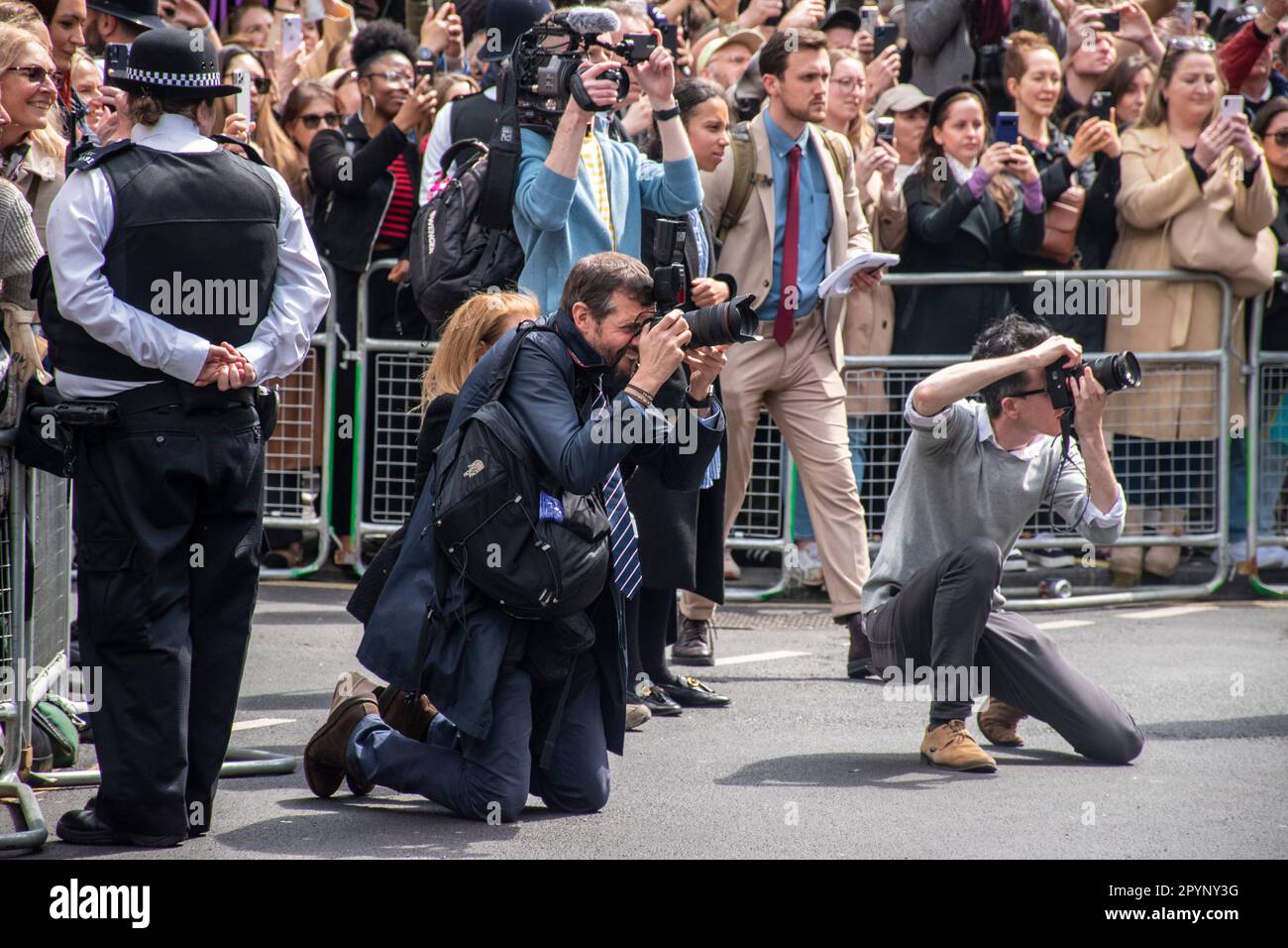 London, uk, 4 May 2023 Royal photographers. Prince William and his wife ...