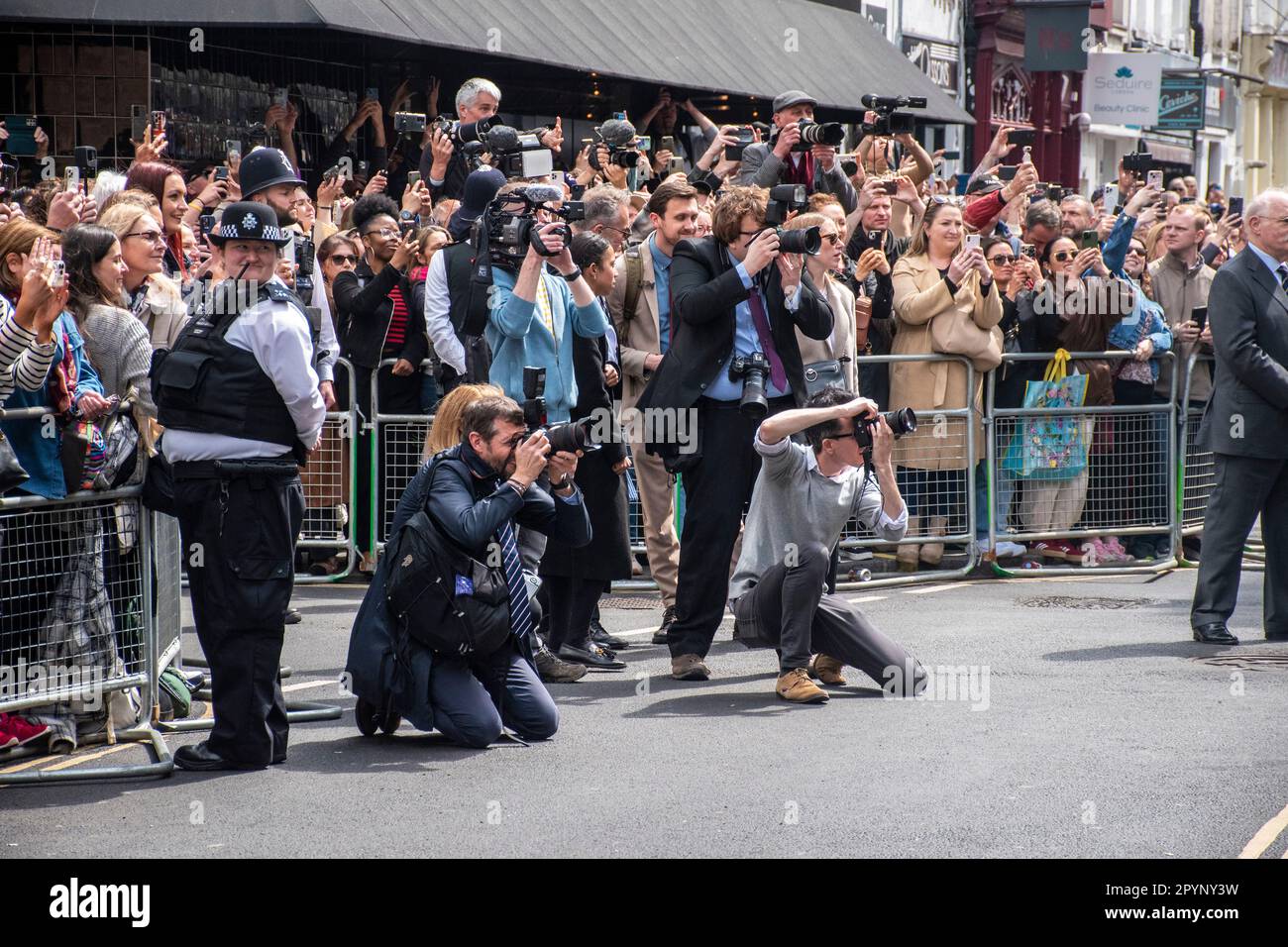 London, uk, 4 May 2023 Royal photographers. Prince William and his wife ...