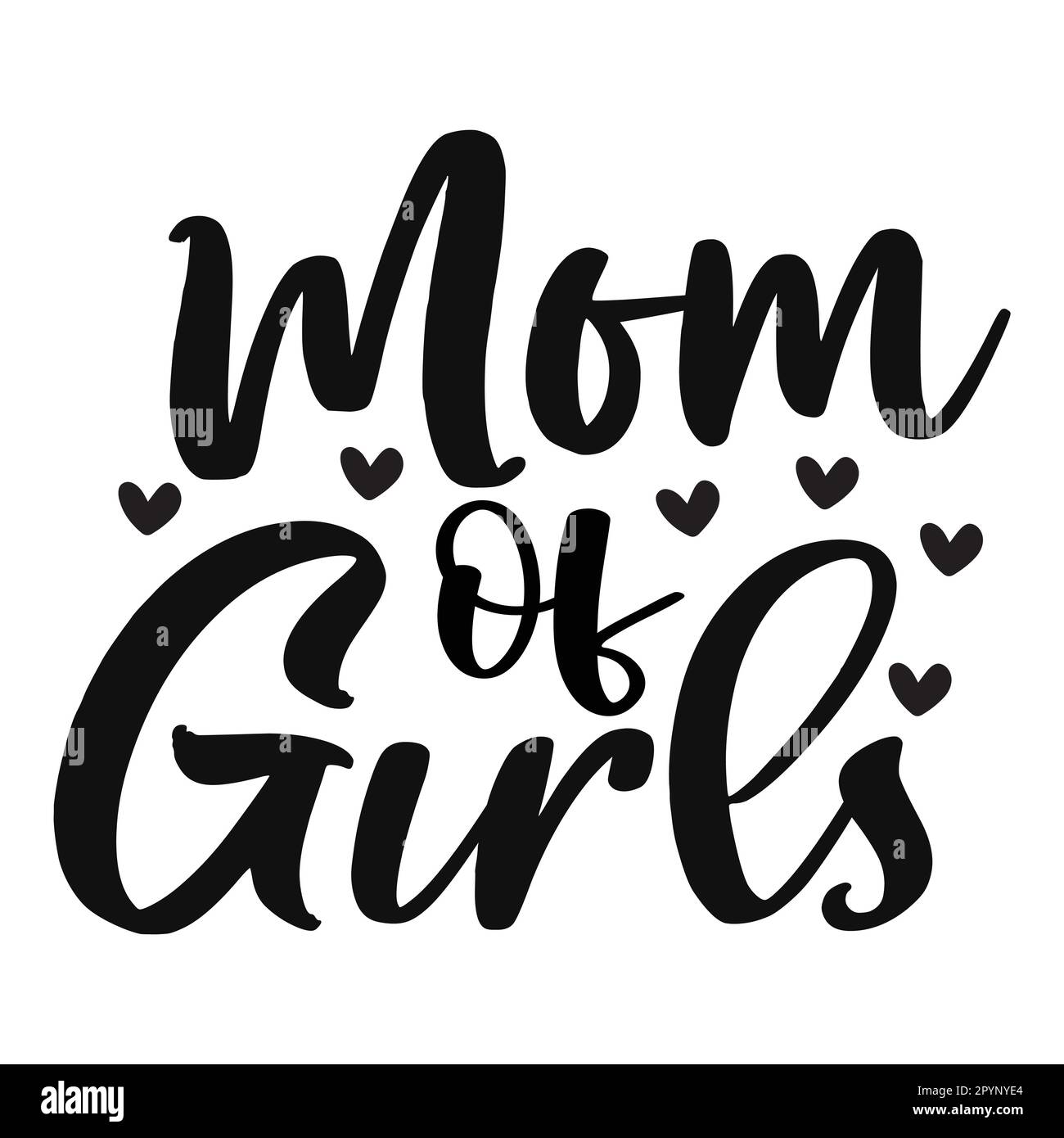 Mommy mom typography vector design Black and White Stock Photos ...