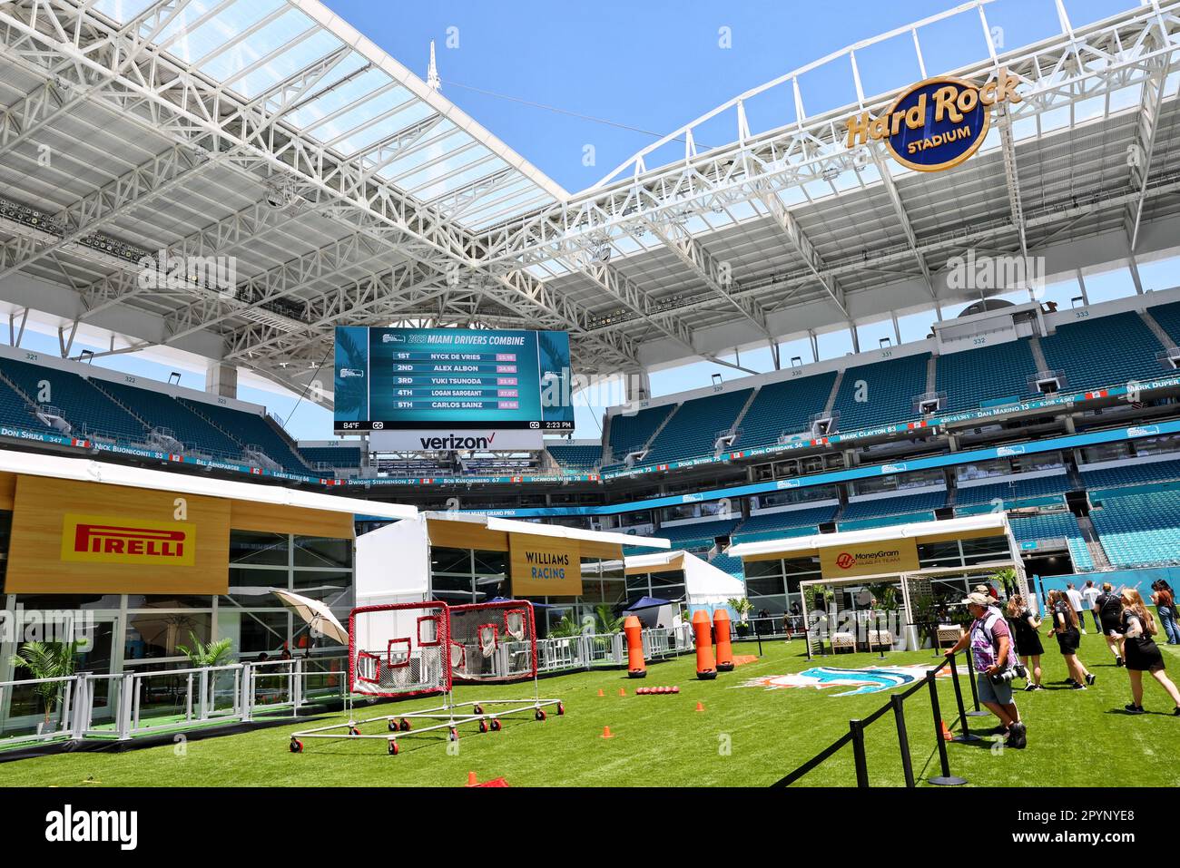 Miami, USA. 04th May, 2023. Circuit atmosphere - the F1 Paddock ...