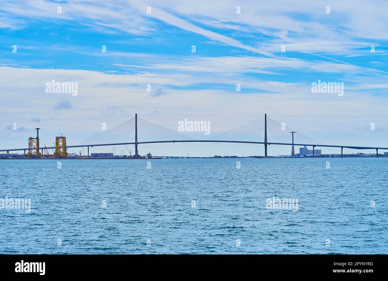 The Bay of Cadiz with a view on La Pepa (La Constitucion de 1812) or ...